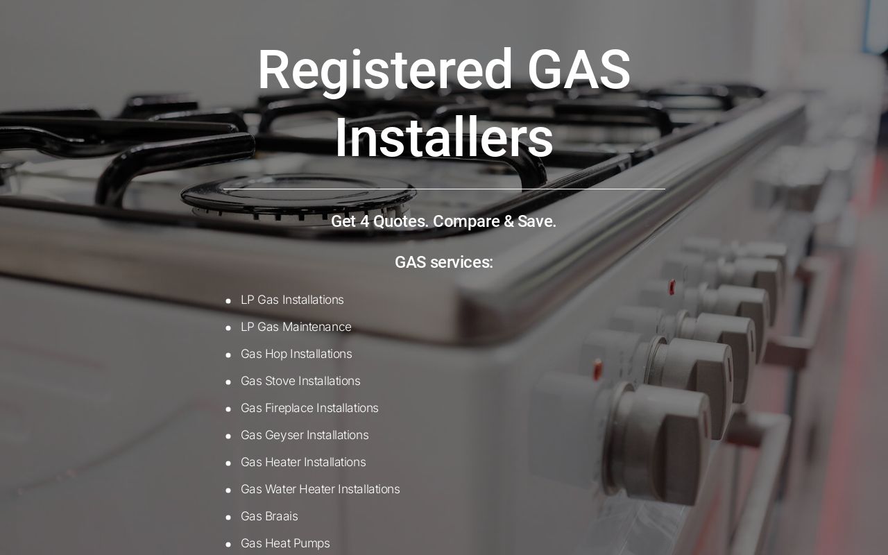 EC Gas Installers - https://ecgasinstallers.co.za